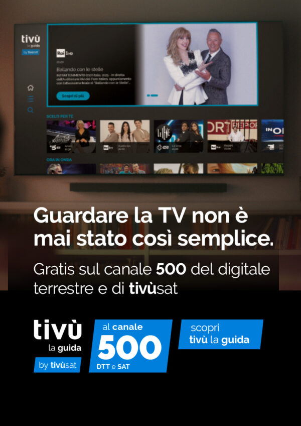 Tivù la guida al canale 500: scegli cosa guardare in TV